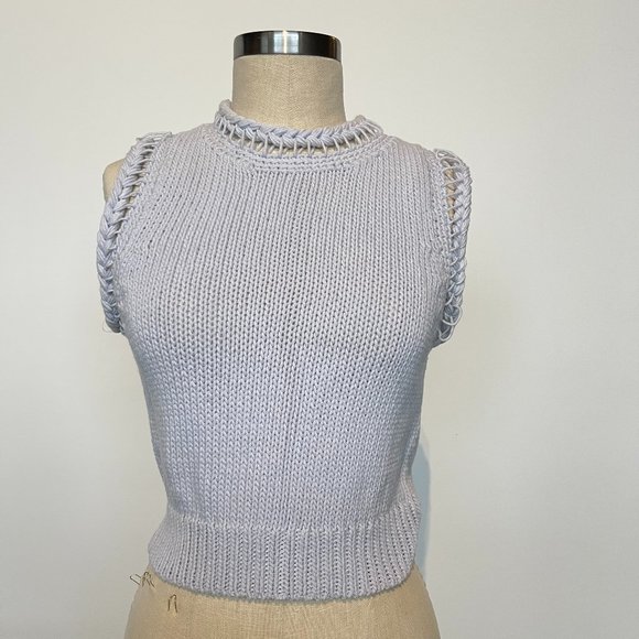 Club Monaco | Tops | Club Monaco Braided Sweater Vest Top | Poshmark